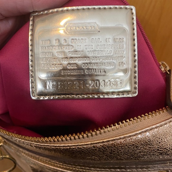 Coach | Bags | Coach Metallic Gold Poppy Bag | Poshmark